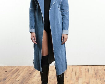 Unique denim duster related items | Etsy