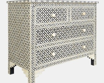 Bone inlay dresser | Etsy