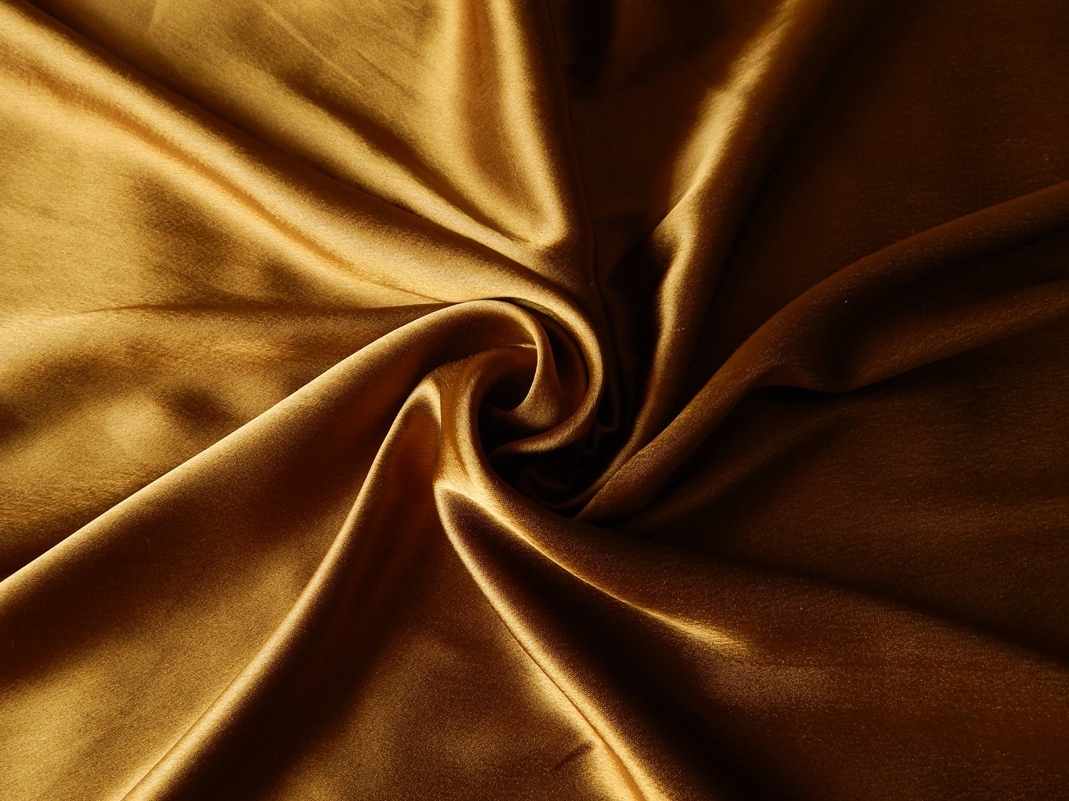 1 Yard Indian-Polyester-Gewebe goldenen Stoff Gold