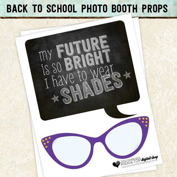 Photo Booth Props BACK TO SCHOOL 1st day of school back to