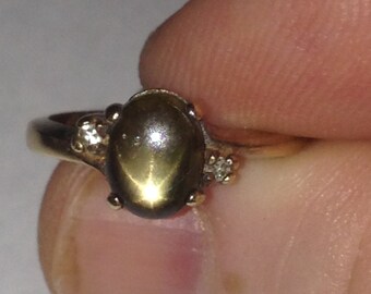 Star sapphire ring | Etsy