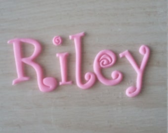 Fondant letters | Etsy