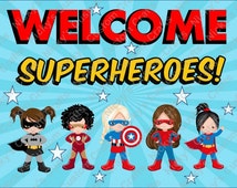 Unique superhero door sign related items | Etsy