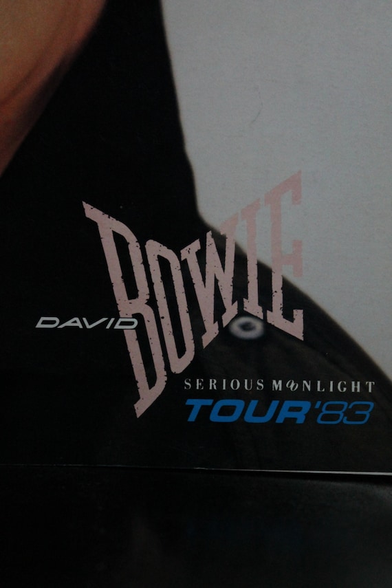 David Bowie Program Serious Moonlight Tour Authentic Vintage