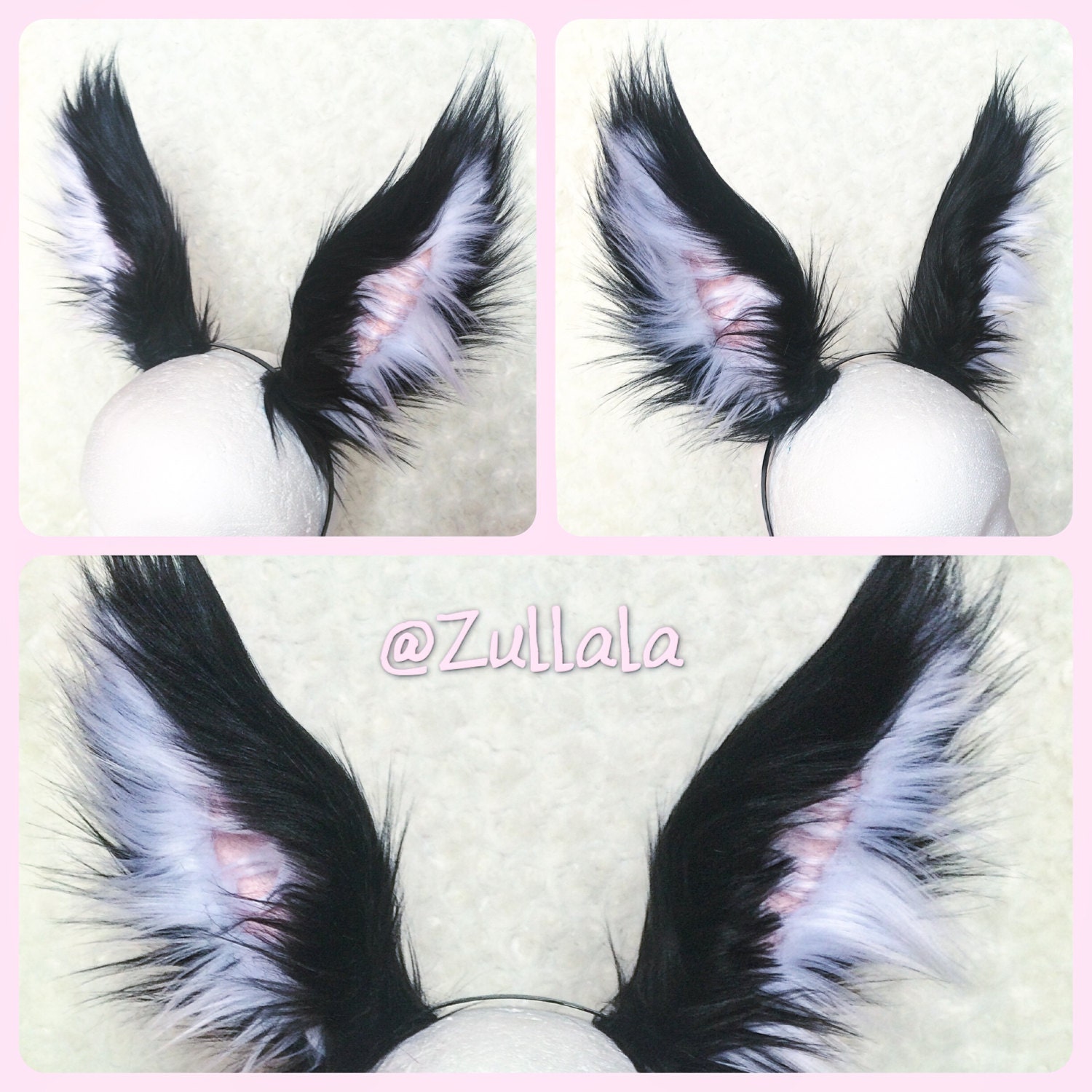SMALL Realistic Brown/Black/White Rabbit Ears Rabbit Ears