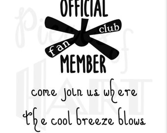 Ceiling fan decal | Etsy