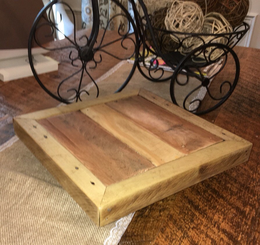 Table Riser made from Reclaimed Wood