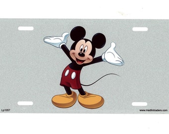 Mickey license plate | Etsy