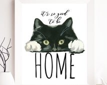 Unique cat welcome related items | Etsy