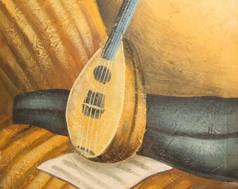 Mandolin painting | Etsy