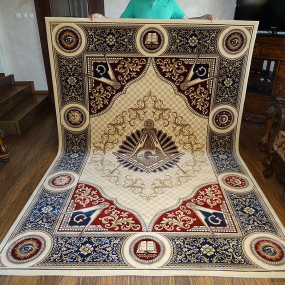 Custom MASONIC Lodge Area RUG 6'6x9'6