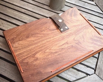 Wooden laptop case | Etsy