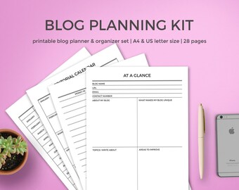 Blogging planner | Etsy
