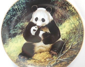 Panda plate | Etsy