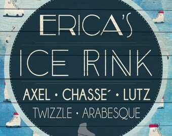 Ice skating rink | Etsy