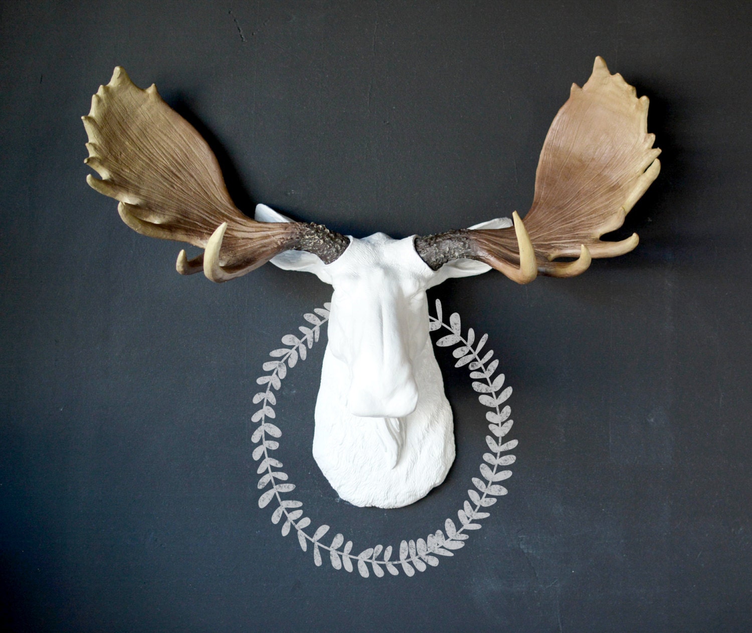 Faux Moose Head Any Color Moose Faux Taxidermy Moose Head