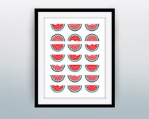 Unique watermelon decor related items | Etsy