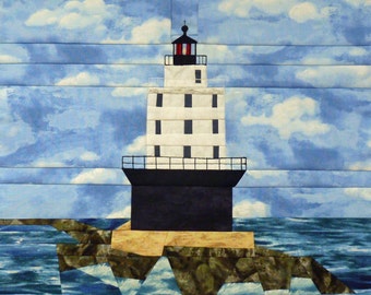 Split Rock A MN Lighthouse quilt pattern by KarenKuskeQuilts