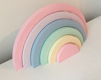 Pastel rainbow decor | Etsy