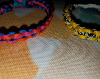 Items similar to Reversable Greek Wave Adjustable Friendship Bracelet ...