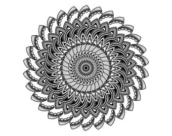 Items similar to Sunshine Mandala PDF crochet pattern (downloadable) on ...