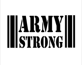 Army strong sticker | Etsy