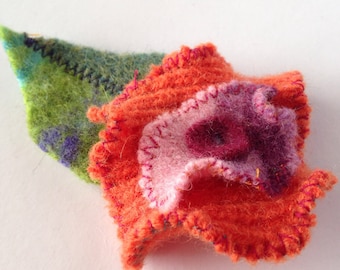 Recycled Wool Lap Baby Blanket/ Kaleidoscope pattern by Katzfire