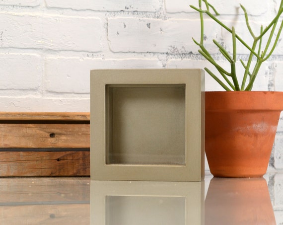 Small Square Shadow Box Frame IN STOCK Holds up to 4.5 x