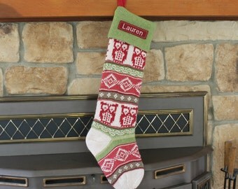 Owl stocking | Etsy