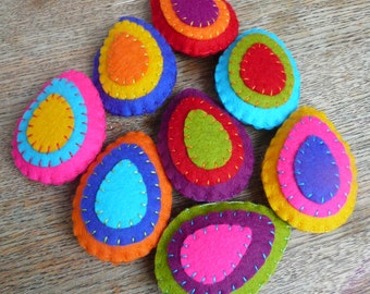 Felt easter eggs | Etsy