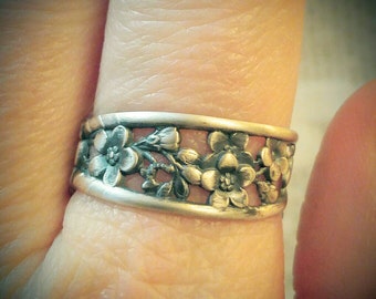 Unique forget me not ring related items | Etsy