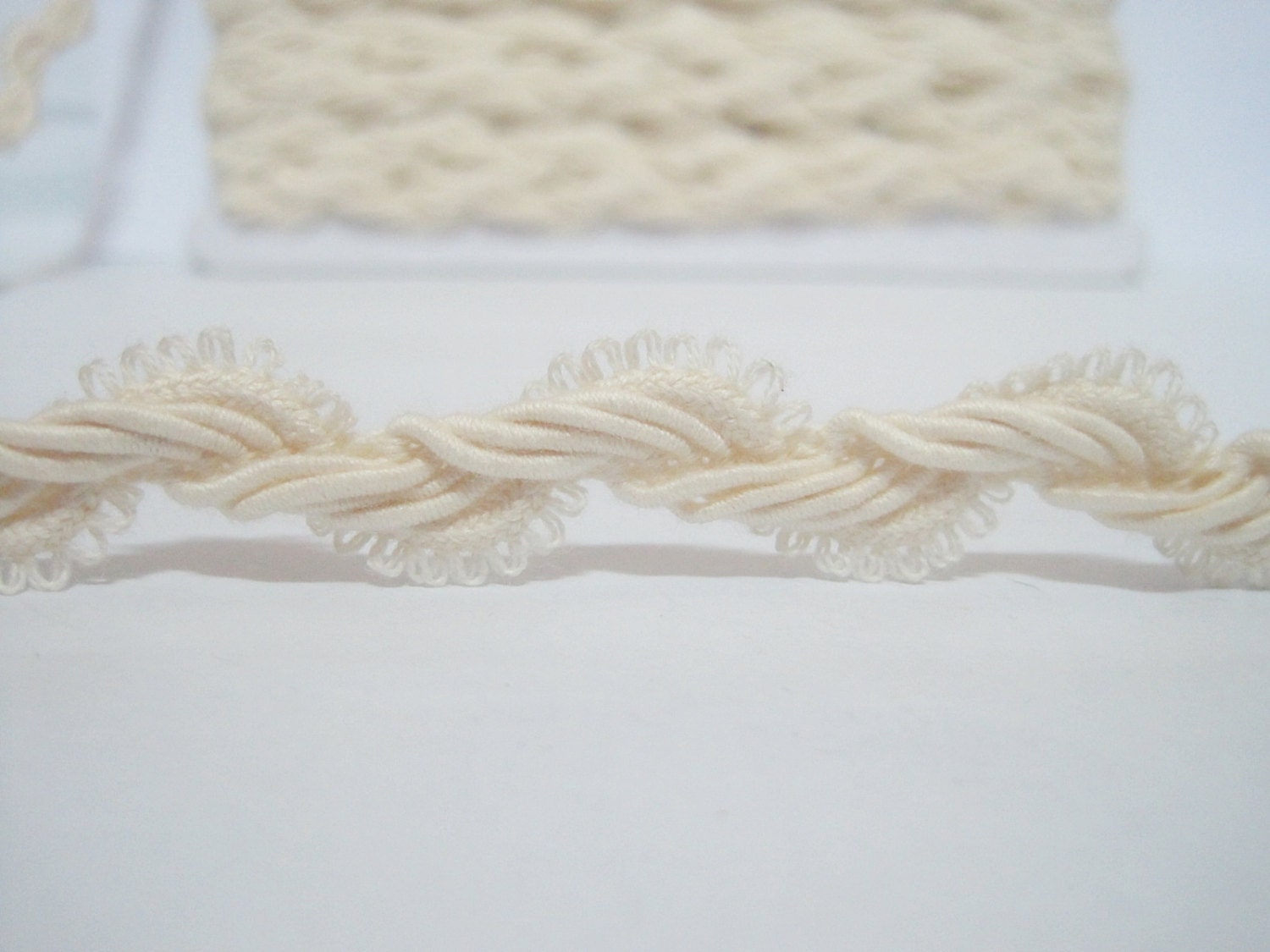 5 yards 100% Cotton Cream Rick Rack Trim Cotton Trims