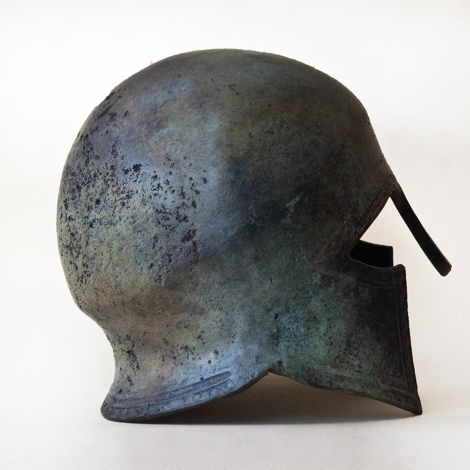 Ancient Greek Spartan War Metal Bronze Helmet