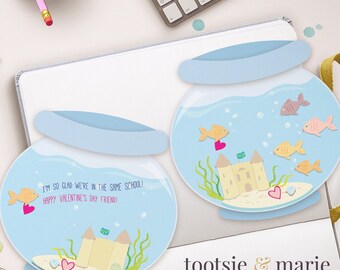 Fish bowl valentine | Etsy