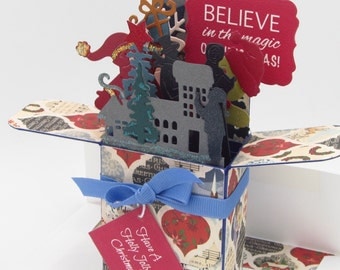 UNIQUE HANDMADE ONE OF A KIND EXPLOSION CARD IN A by CARDSBYMOM