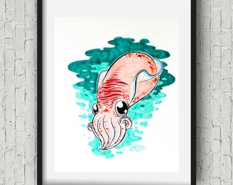Cuttlefish art | Etsy