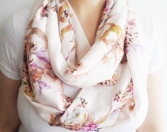 Women accessories spring scarf mom gifts unique by BloomedFlower