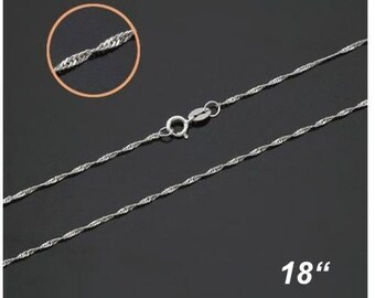 Silver rope chain | Etsy