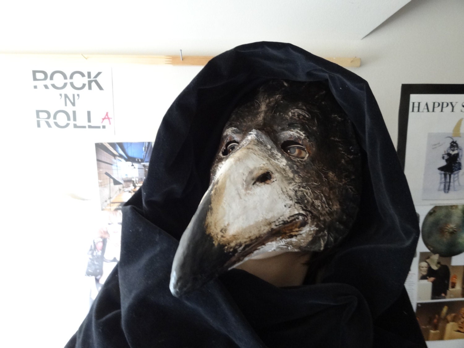 Plague Doctor mask Paper mache mask crow mask by MiesmesaBerni