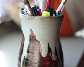 Ceramic pen holder | Etsy