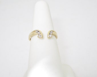 Diamond .34CT Curved Ring Notched Wedding Band Guard Enhancer