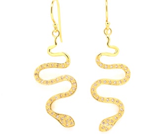 Snake earrings | Etsy