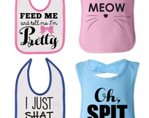 Unique baby bib sayings related items | Etsy