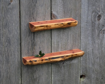 Log shelf | Etsy