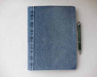 Unique denim journal related items | Etsy