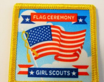Girl scout flag | Etsy