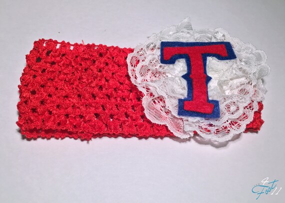 Items similar to Fan Baby Texas Rangers -- Baby Headband on Etsy