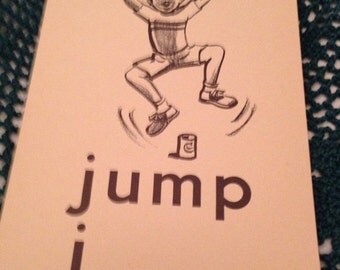 Jump flash card | Etsy