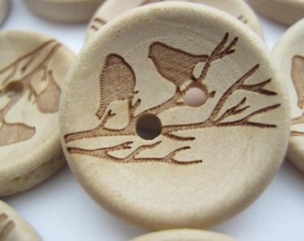 Laser cut button | Etsy