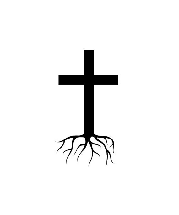 Rooted In The Cross Car/Truck/Home/Laptop Decal